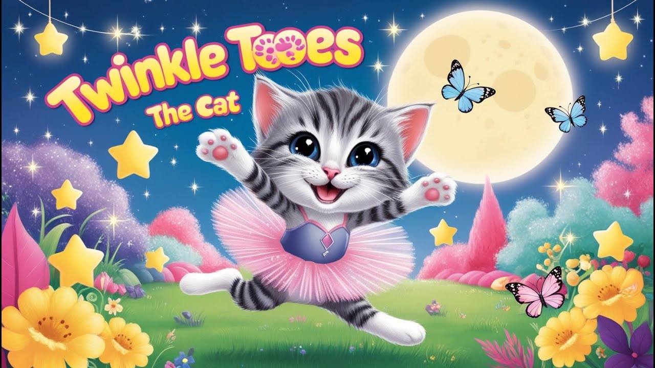 Twinkle Toes the Cat: Fun and Magical Dancing Song for Kids | Animated ...