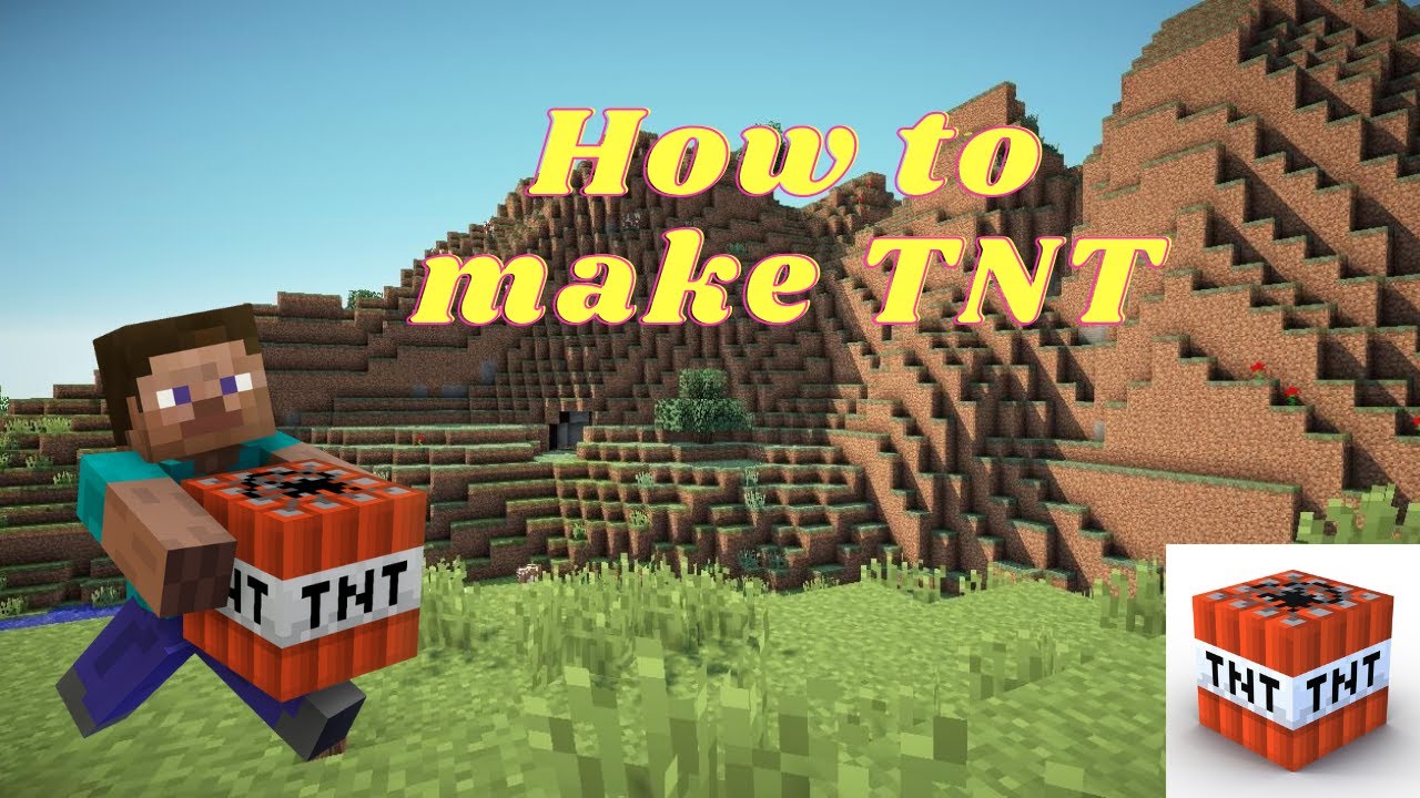 How to make TNT in Minecraft Part 1 - YouTube