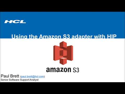 Using the Amazon S3 adapter with HCL Integration Platform - YouTube