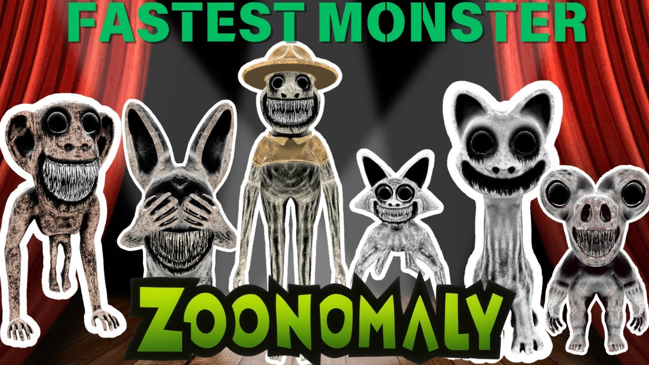Who is fastest Animal | Zoonomaly Monster Animals - YouTube