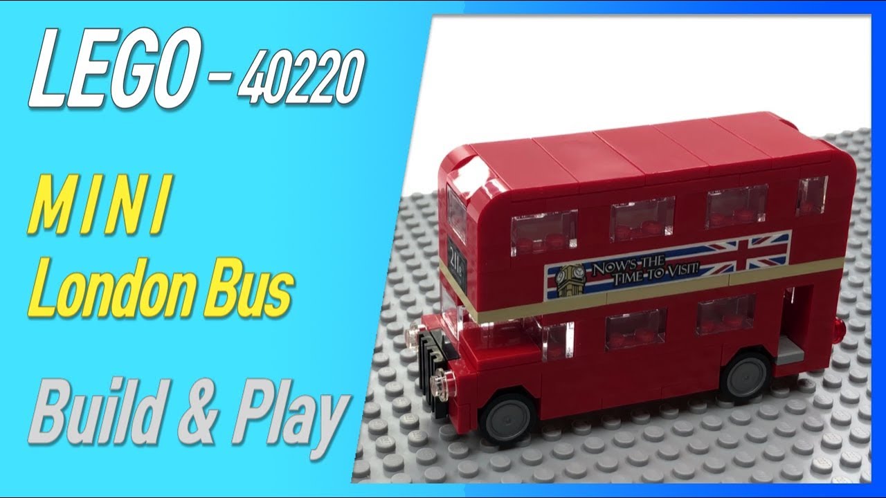 LEGO 40220 - Mini London Bus Build & Animation / 레고 40220 미니 런던버스! 신나게 ...