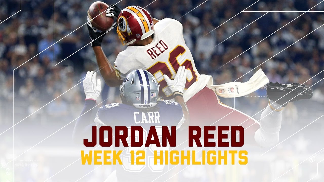 Jordan Reed's 2 TD Day | Redskins vs. Cowboys | NFL Week 12 Player ...