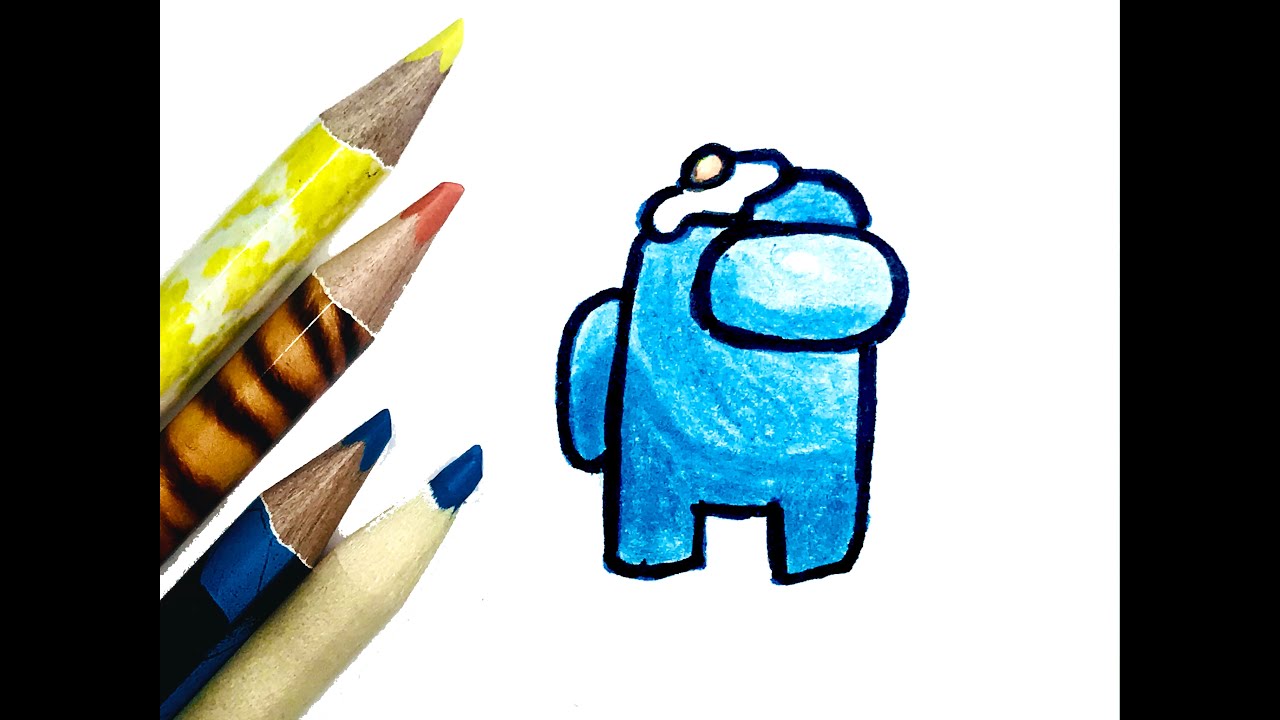 SPEED How to draw AMONG US Game Characters drawing tutorial art therapy ...