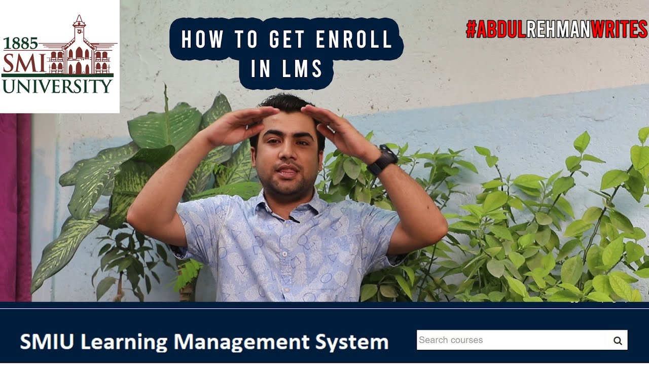 How to Get Enroll in LMS for Online Classes | SMIU - YouTube