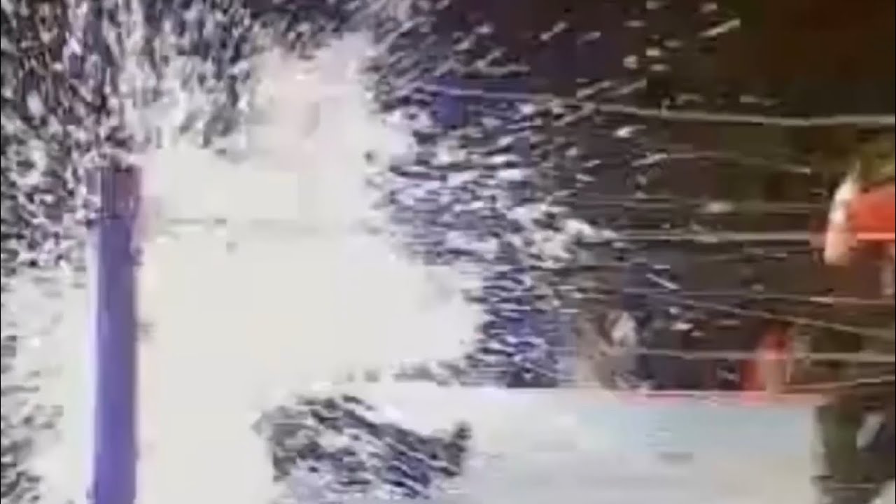 Slow Motion Suplex Into Exploding Barbed Wire - YouTube