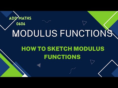 IGCSE | Add Maths | 0606 | How to Sketch a Modulus Function - YouTube