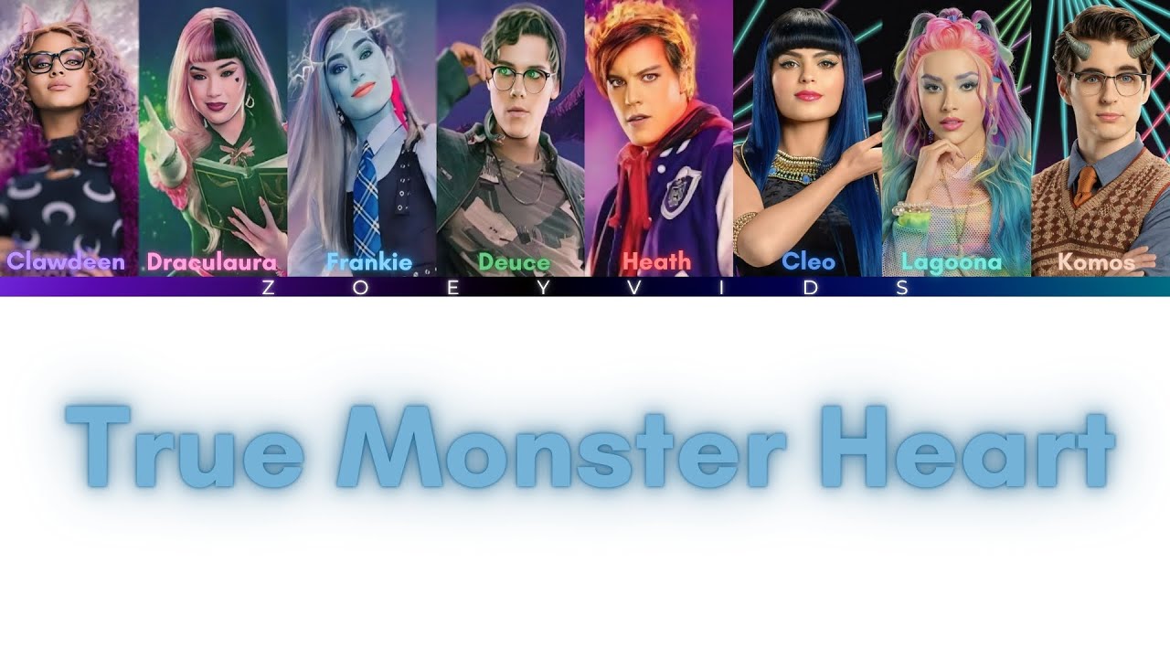 Monster High The Movie 'True Monster Heart' Color Coded Lyrics # ...