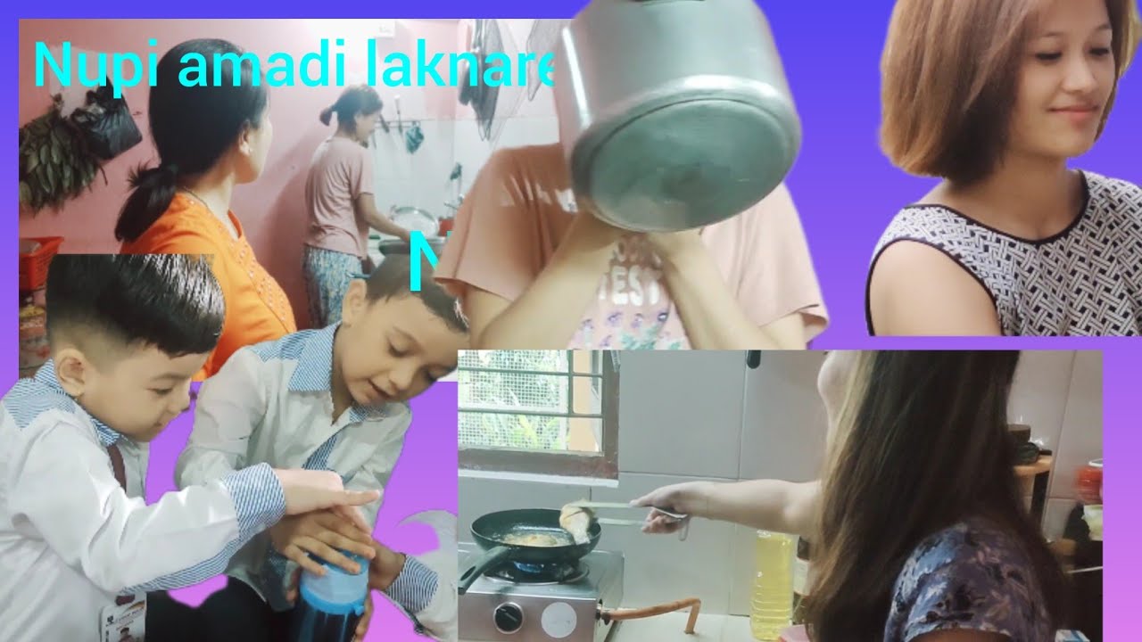 Daily vlog abungo school thinlure roshini chak thongba tambige/Manipuri vlog/Suba kitchen ...