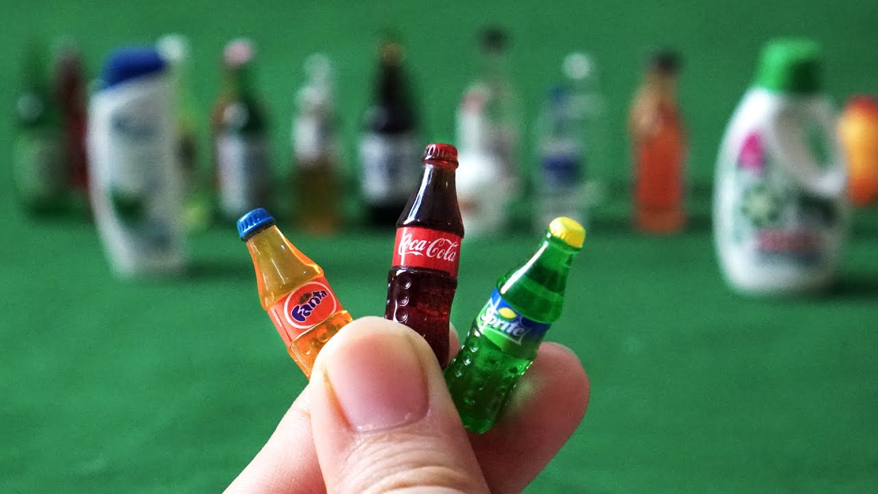 Most Realistic Miniature Drinks 🥤 & Groceries UNBOXING 😱 - YouTube