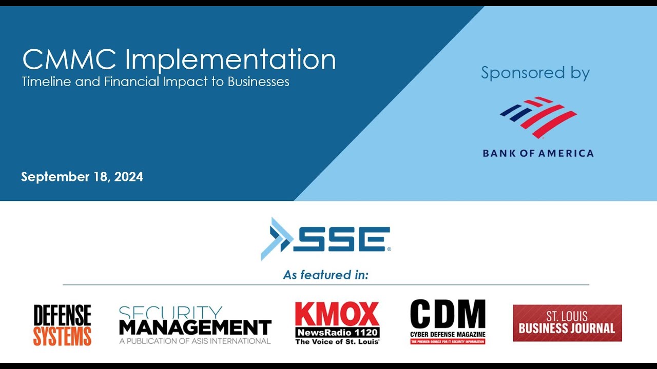 CMMC Implementation – Timeline and Financial Impact to Businesses - YouTube