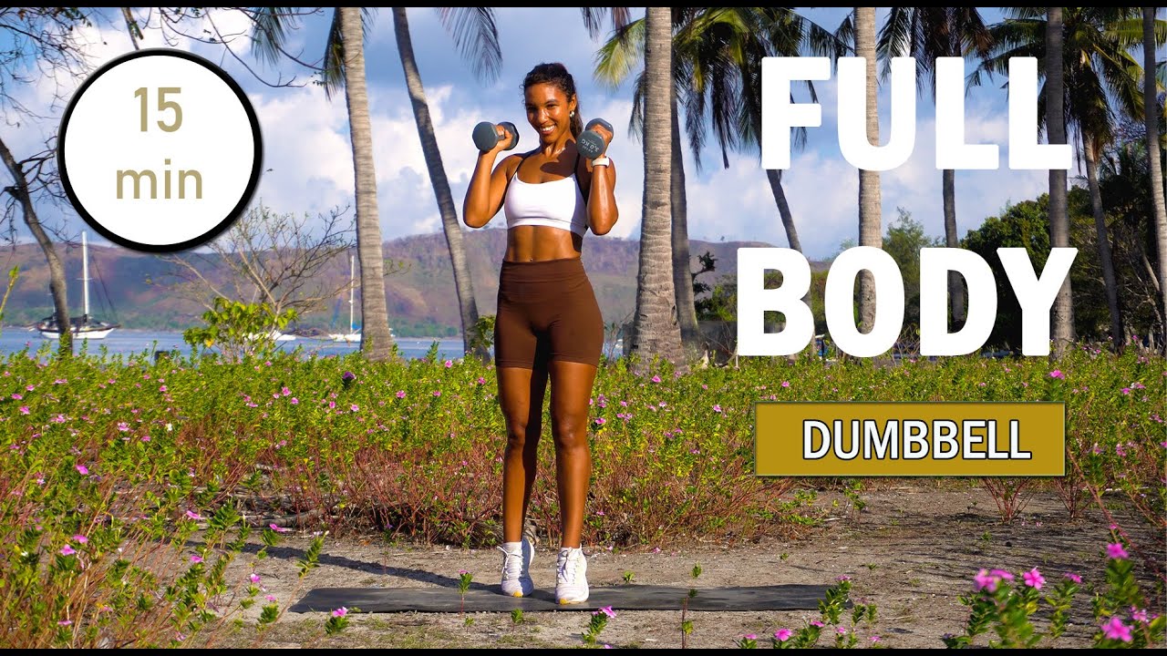 15 Minute Dumbbell HIIT | FULL BODY | At Home Workout | No Repeats ...