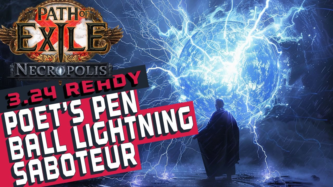 POET'S PEN BALL LIGHTNING SABOTEUR Build Guide [POE 3.24] - YouTube