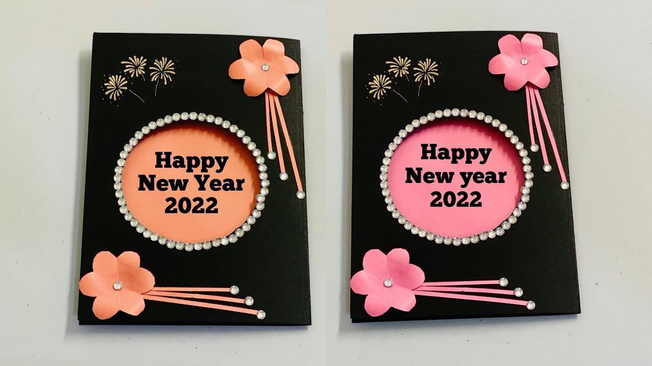 Hand Made New Year Greeting Card Design
