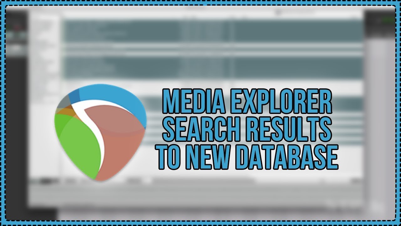 Media Explorer Search Results to New Database - REAPER 5 Tutorial - YouTube