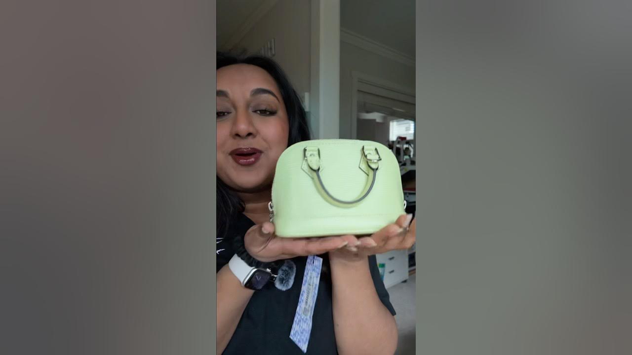 Unboxing the LV Nano Alma in green Epi! 💚 Scored it discounted from 24S—LVMH’s official site ...