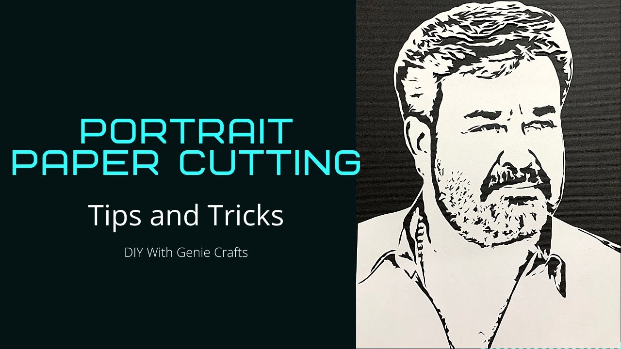 PORTRAIT PAPER CUTTING TIPS AND TRICKS | MOHANLAL PAPERCUT PORTRAIT ...