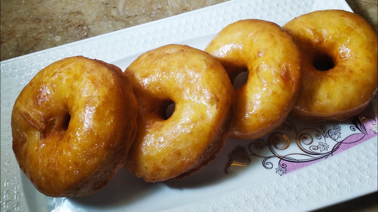 Crispy glazed doughnuts || unique doughnuts Recipe || candied doughnuts ...
