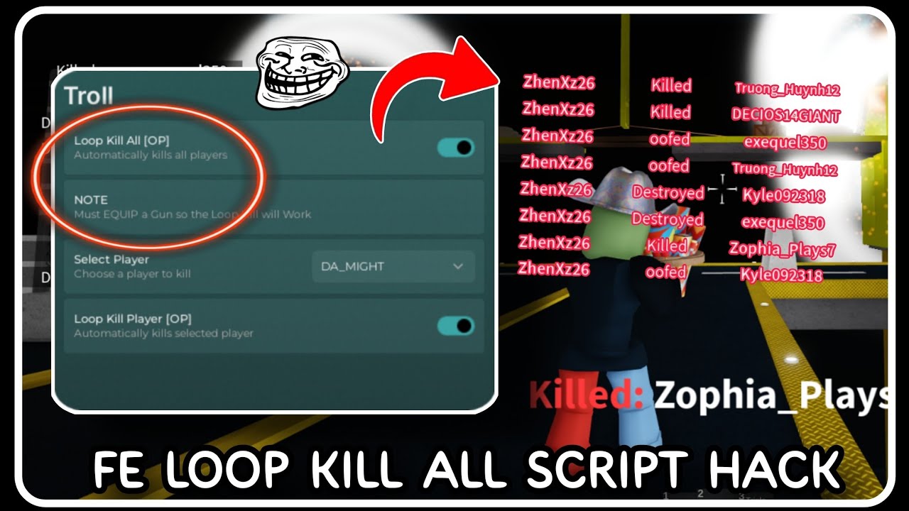 [ FE ] Loop Kill All Script - ROBLOX SCRIPTS - Best Trolling Script ...