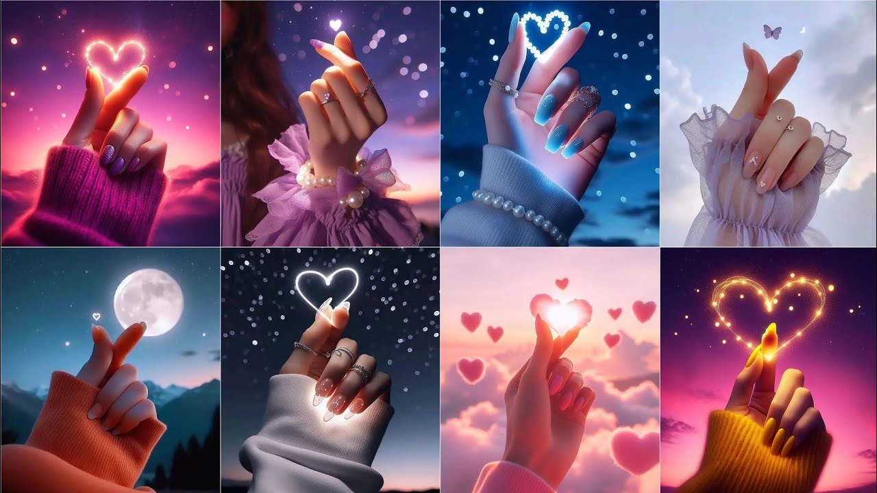 🫰🏻Finger heart dpz 🌙|dpz for girls | ️‍🩹dp for whatsapp | dp |dpz |dp ...