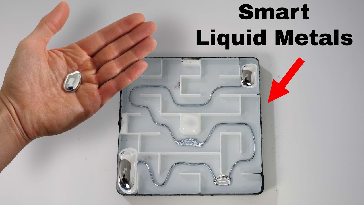 How This Autonomous Liquid Metal Finds Its Way Through Mazes - YouTube