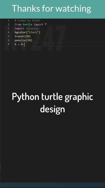 Python Turtle Graphic Design Beginners Beginner Python Turtle Pythonprogramming Short