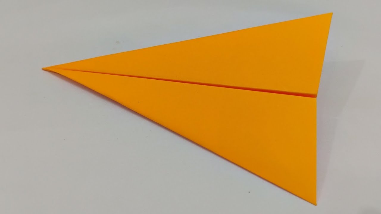Traingle Paper Plane | How To Make paper Airplane That Flies Far | How ...