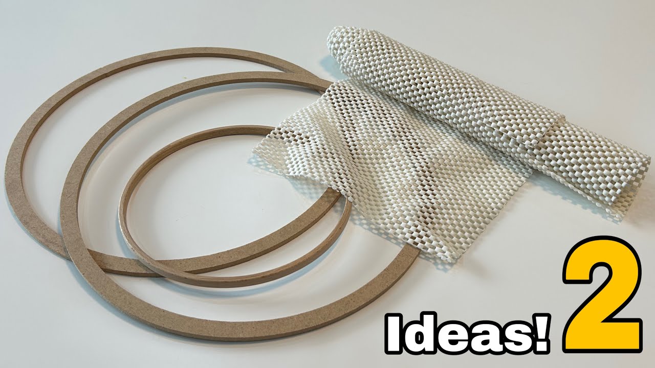 2 Ideas That Can Be Done with Anti-Slip Carpet and Wooden Rings! - YouTube