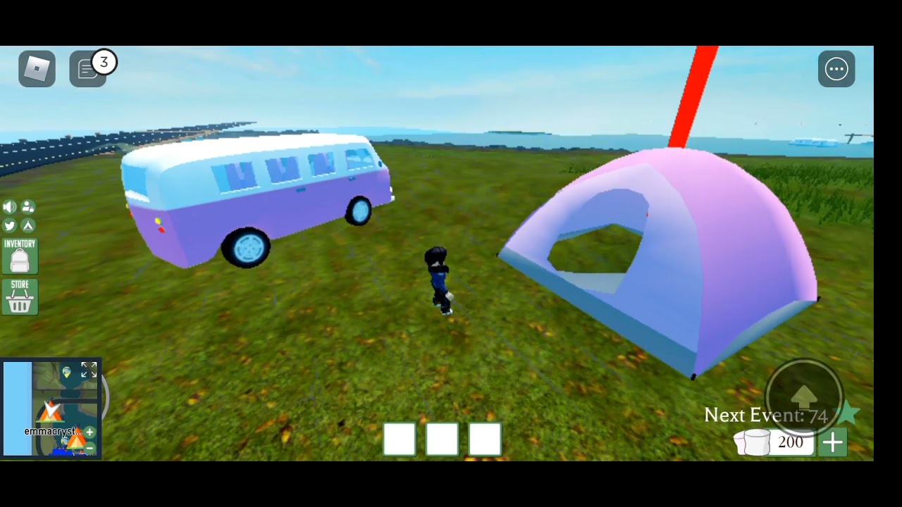 roblox backpacking camp - YouTube