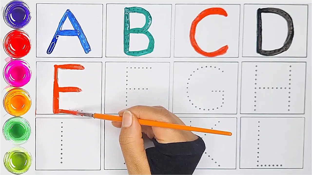 abcd new video | how kids write abc | kids calss | abc ki video | a for ...