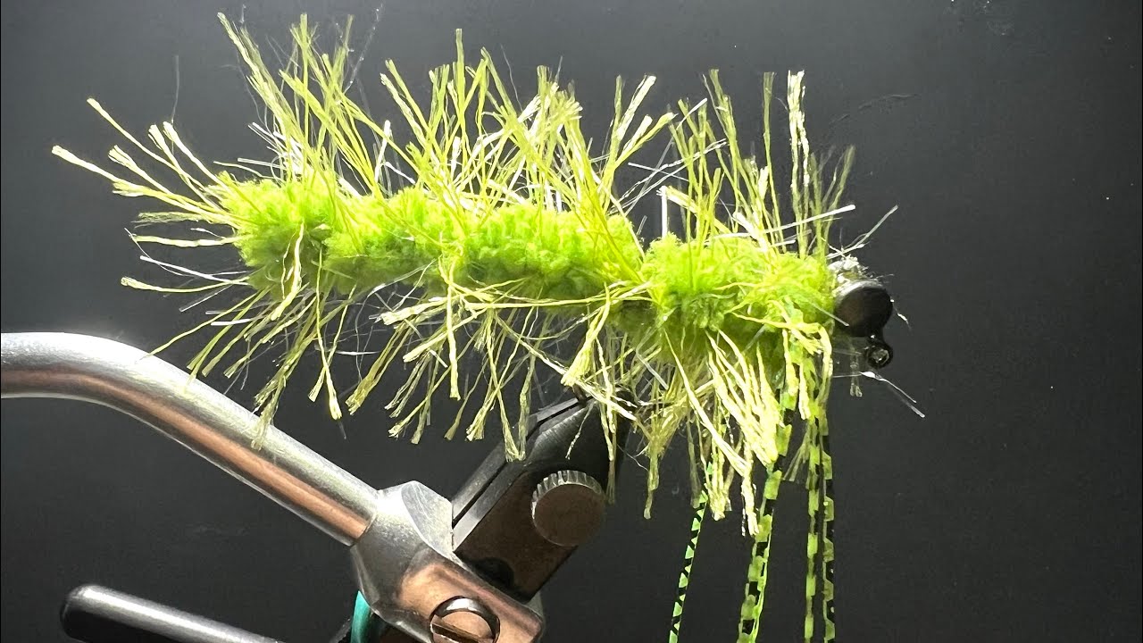 How to tie a Ned rig bass fly with no hang function - YouTube