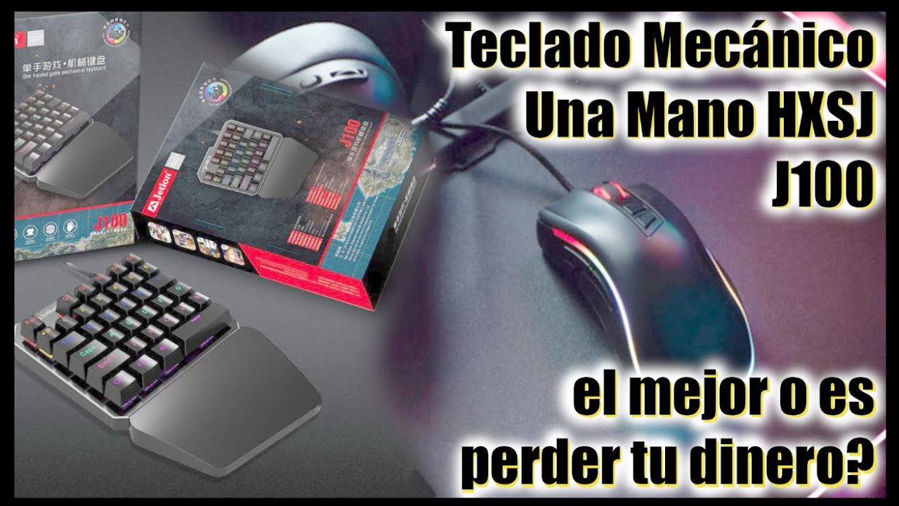 Teclado Mecánico Una Mano HXSJ J100 El mejor teclado chino que puedes ...