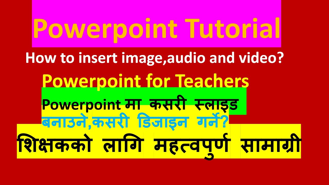 Powerpoint For Teachers how To Insert Images sound And Video Clips Powerpoint For Teachers how To Insert Images sound And Video Clips