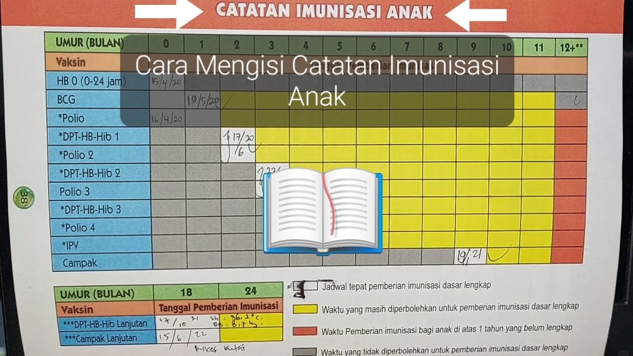 Penjelasan Tabel Imunisasi Pada Buku KIA - YouTube