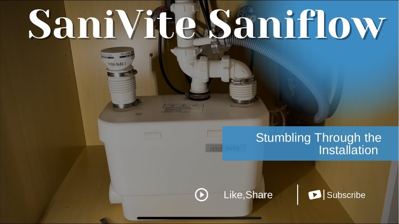 Sanivite Saniflow Undercabinet Drain Pump Installation - YouTube