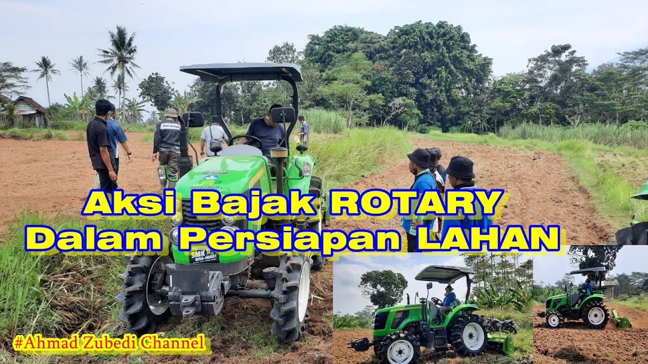 Cara Mengendarai Traktor Roda 4 Dengan Bajak ROTARY Untuk Persiapan ...