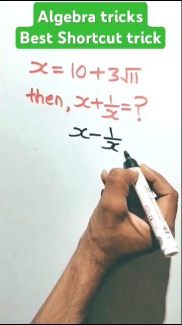 Algebra tricks | Best Shortcut tricks #maths #algebra # ...