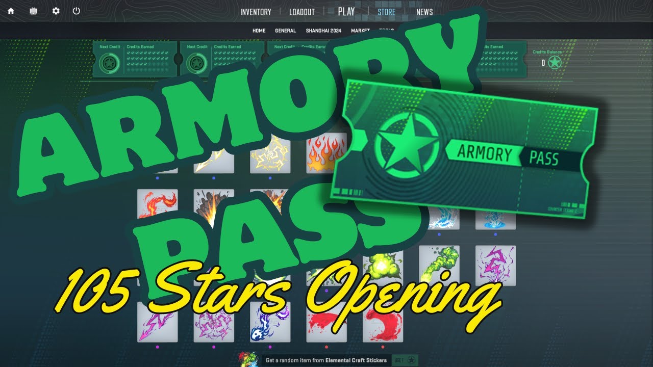 🔥 OPENING 105 ARMORY PASS STICKERS IN CS2! 🔥 - YouTube