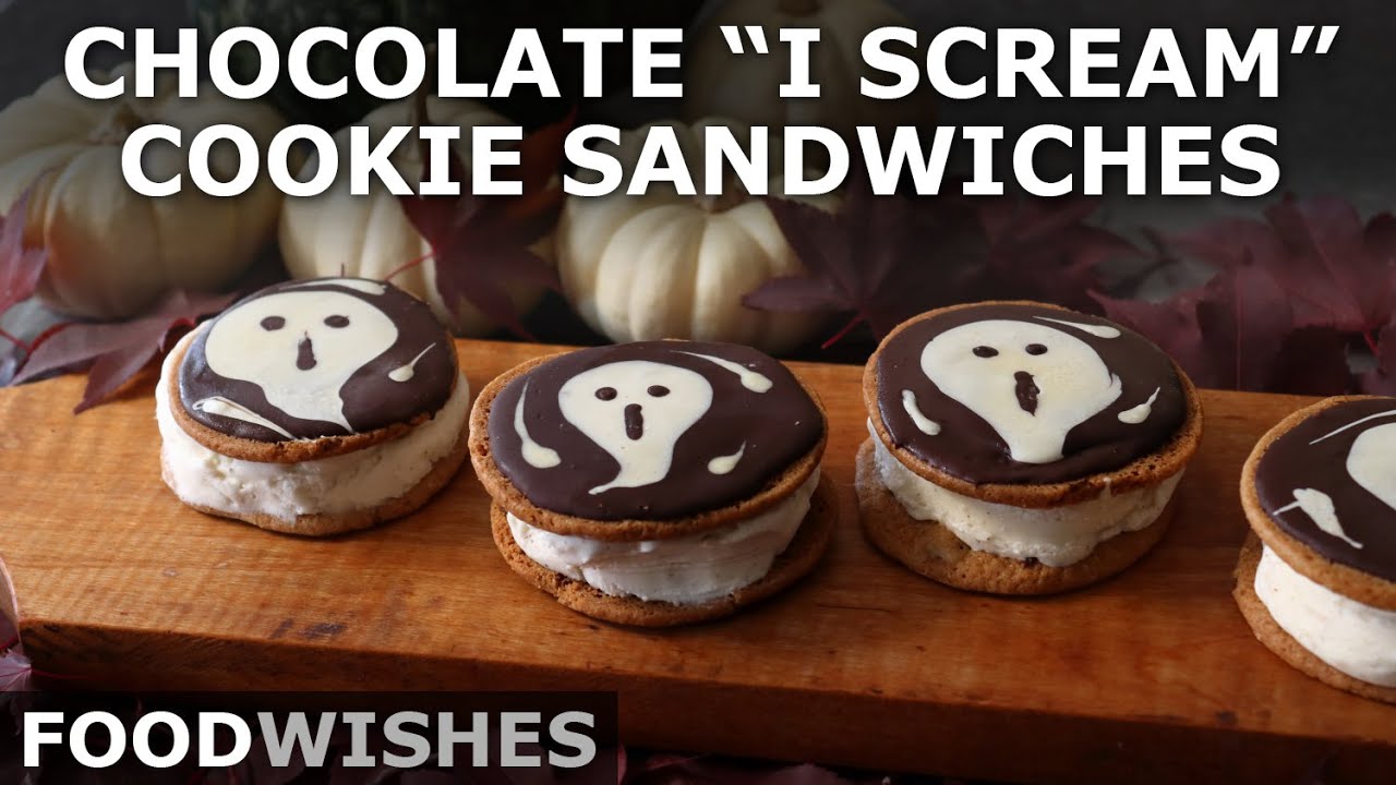Chocolate I Scream Ice Cream Cookie Sandwiches