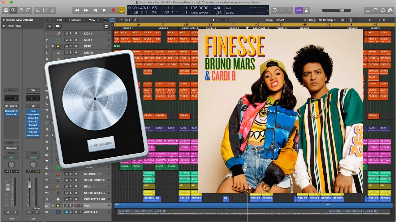Bruno Mars feat. Cardi B - Finesse (Remix) (Logic X remake produced by ...