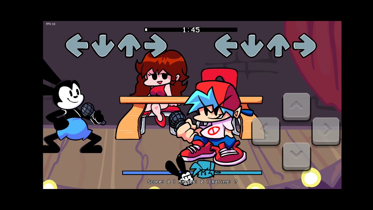 oswald the lucky rabbit mod fnf android - YouTube