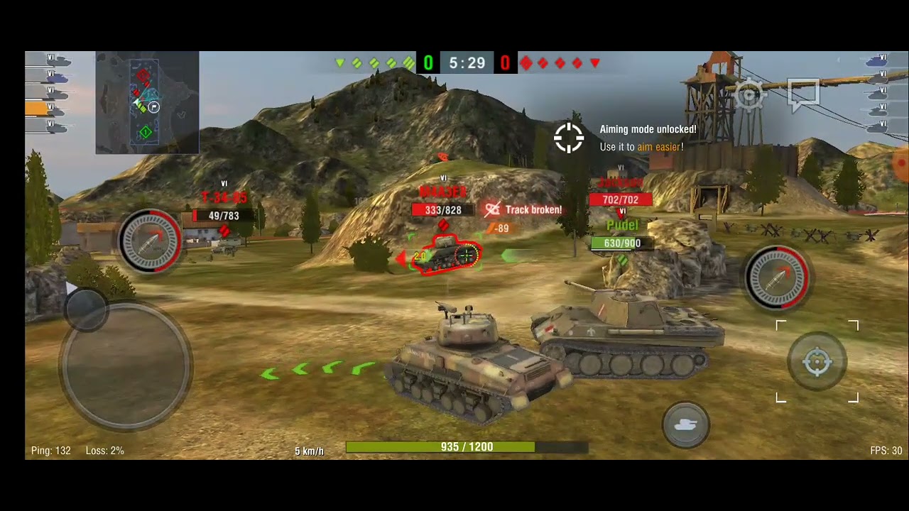 world of tank mobile game play - YouTube