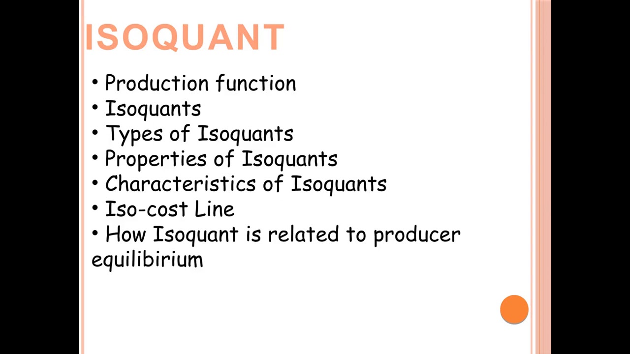 Isoquant || microeconomics || - YouTube
