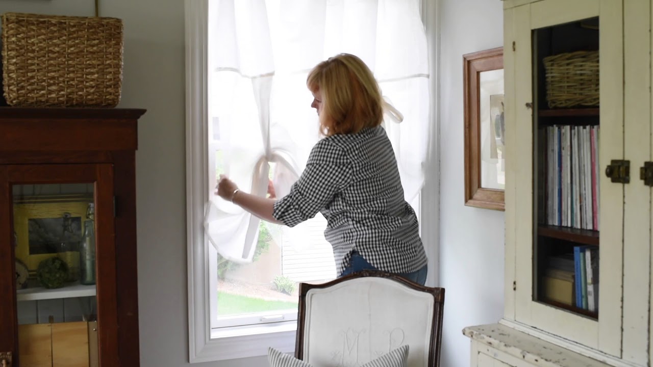 Styling tie-up light-filtering shades - YouTube