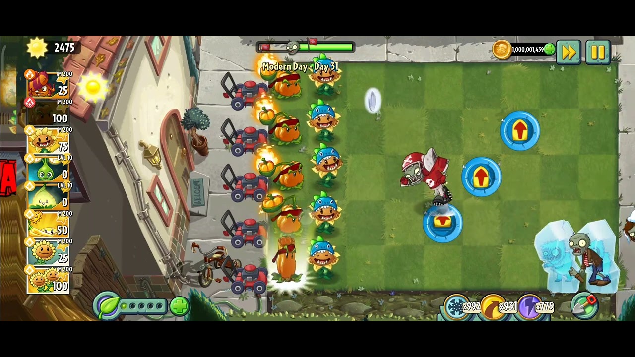 Pepper-pult Max 200 mastery level, Plants vs Zombies 2 - YouTube