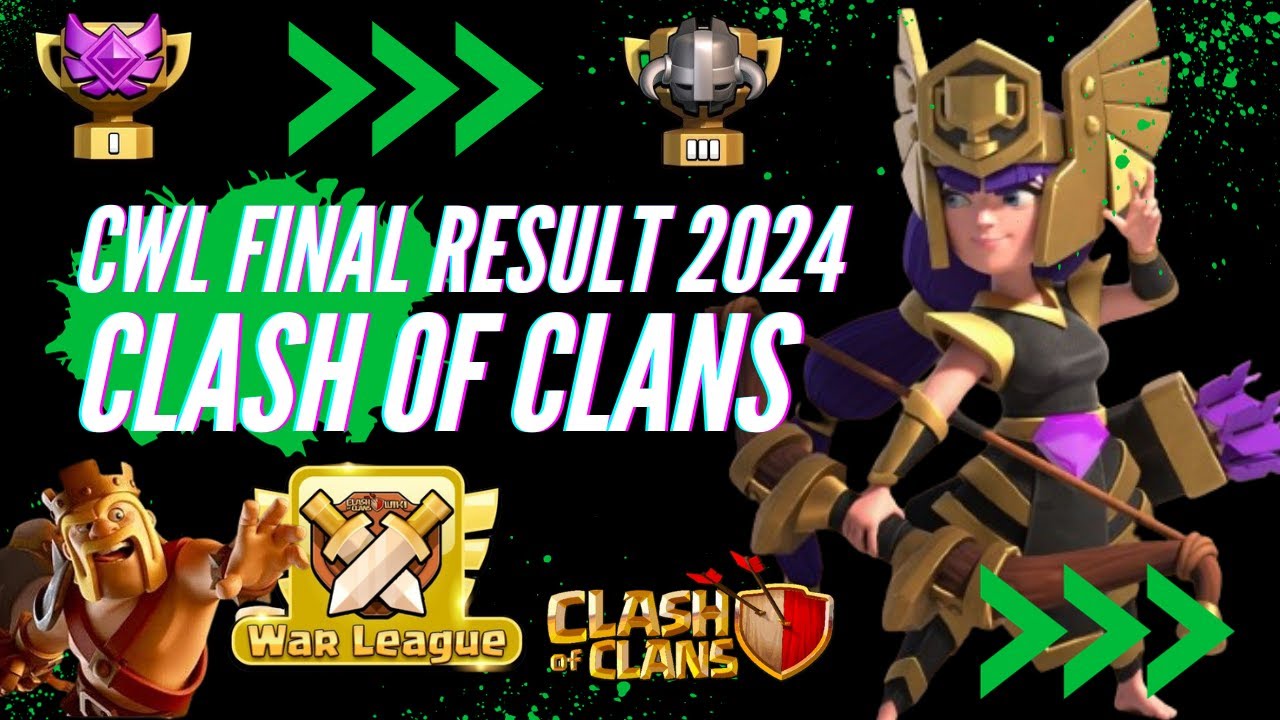 Clan war league last attack || CWL Final Result 2024 || Promoted master ...