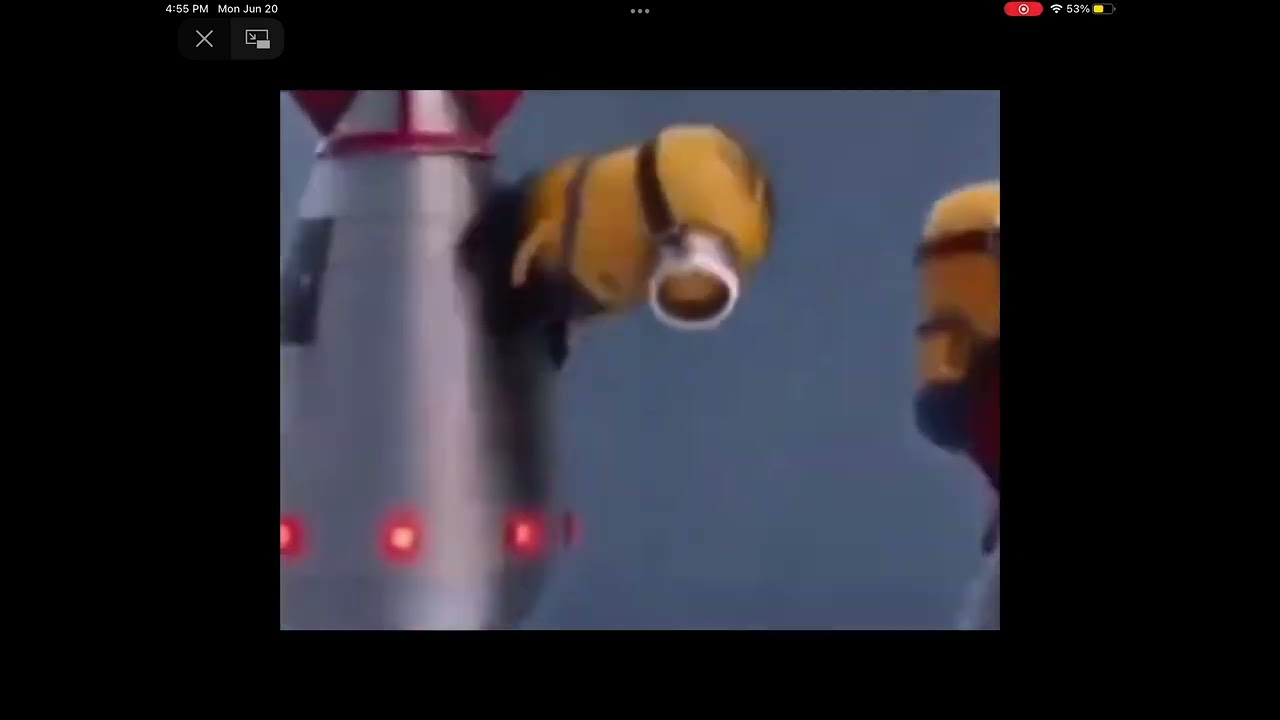 Minions having fun on a rocket - YouTube
