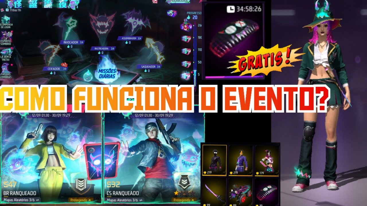 COMO FUNCIONA O EVENTO DE HALLOWEEN 2025 NO FREE FIRE? - YouTube