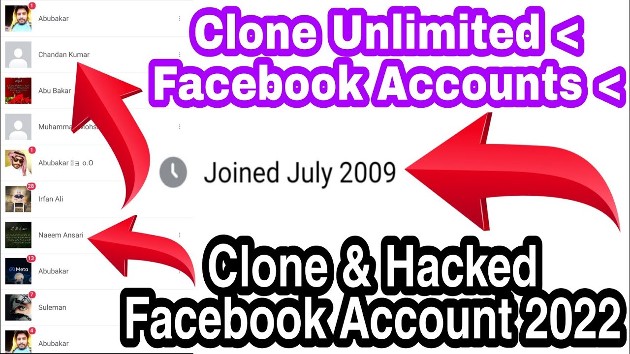 Clone Unlimited Old Facebook Accounts 2022 | New Method 110% Working ...
