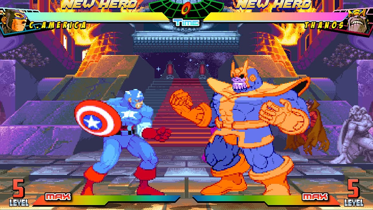 CAPTAIN AMERICA - MARVEL VS CAPCOM ALL GENERATIONS - MUGEN - YouTube