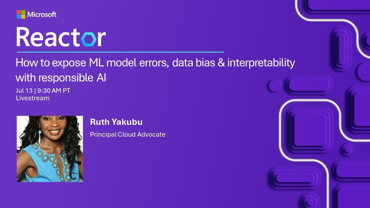 How To Expose Ml Model Errors Data Bias And Interpretability With Responsible Ai Youtube